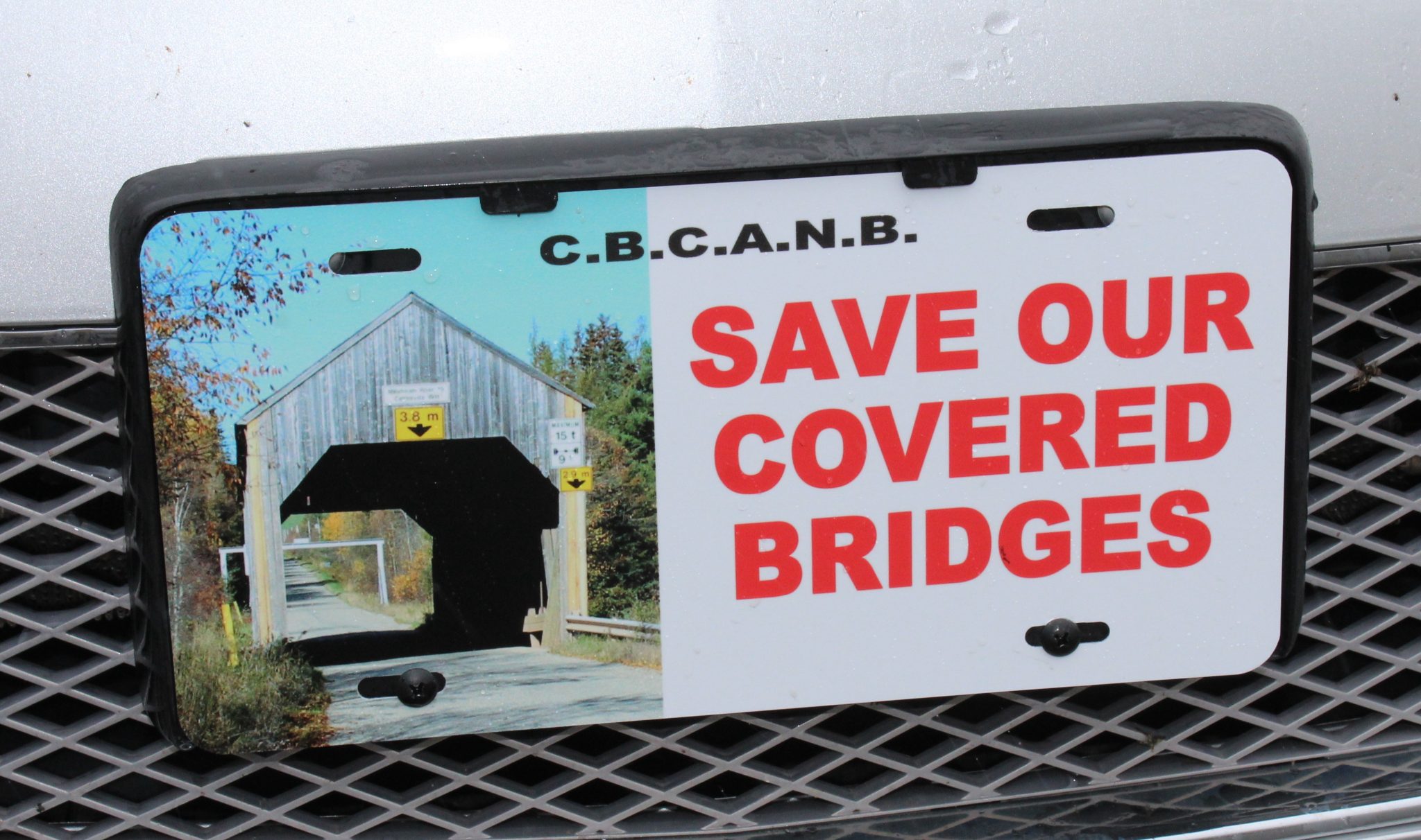 Covered Bridge License Plate